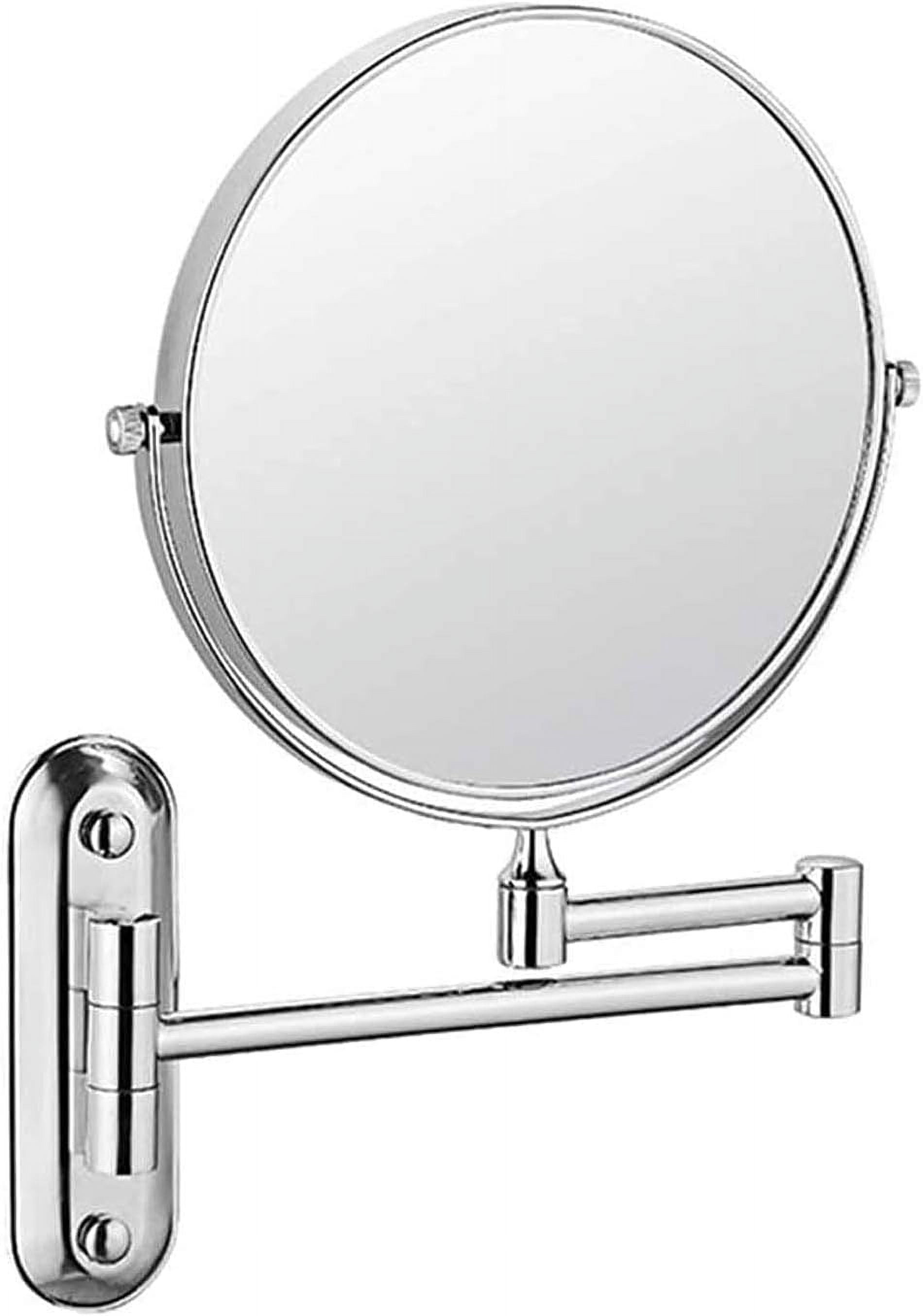 Makeup Mirror Wall Mounted, Round Make Up Mirror 8inch Bathroom Mirror ...