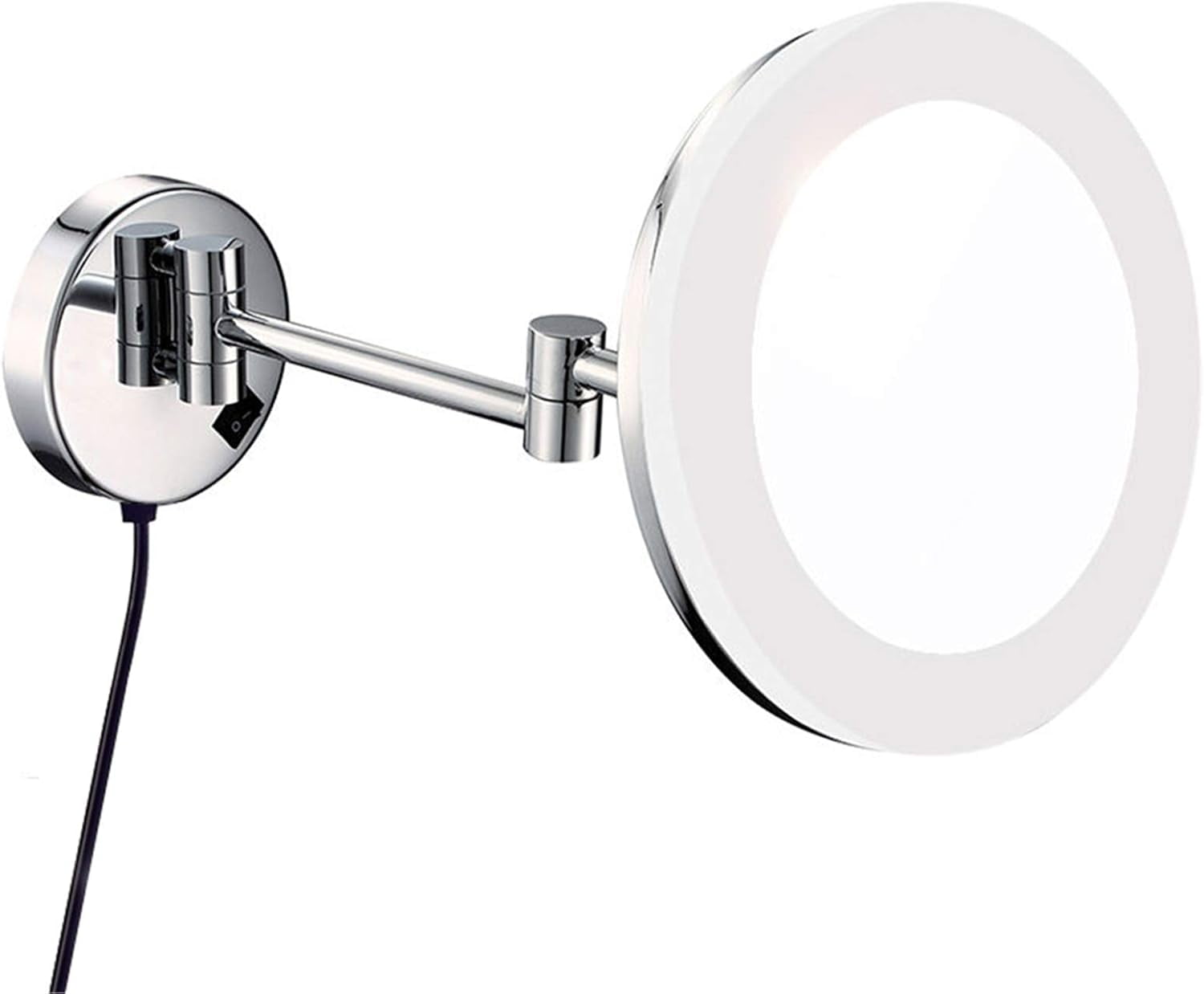 Makeup Mirror with Lights and Magnification, 8 inch Brass Chrome ...