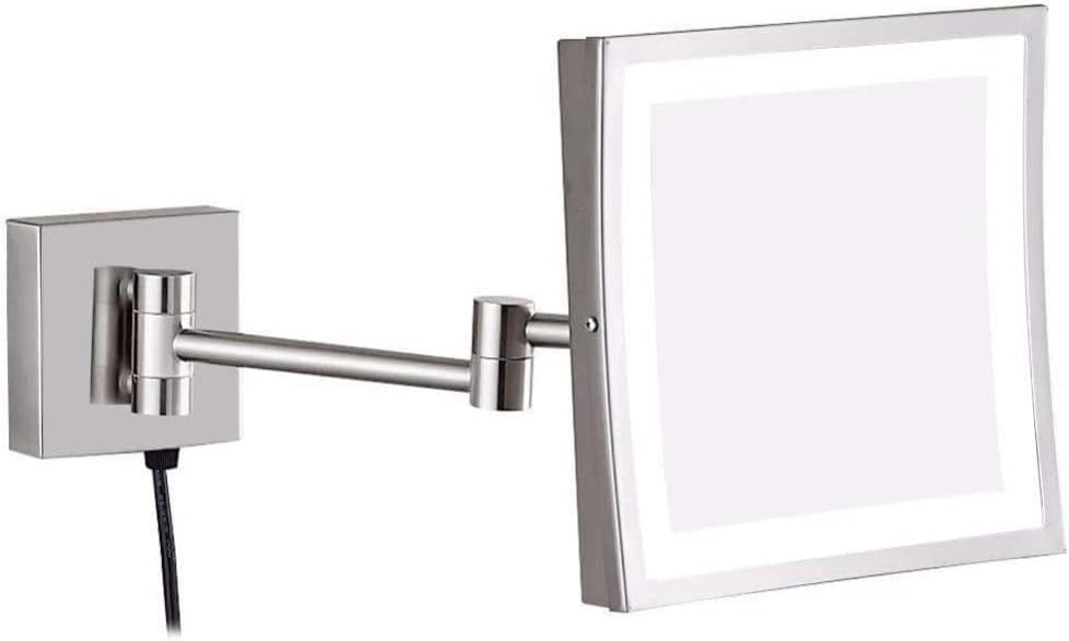 Makeup Mirrors Wall Mounted, 8.5 inch Bathroom LED Brass Lighted ...