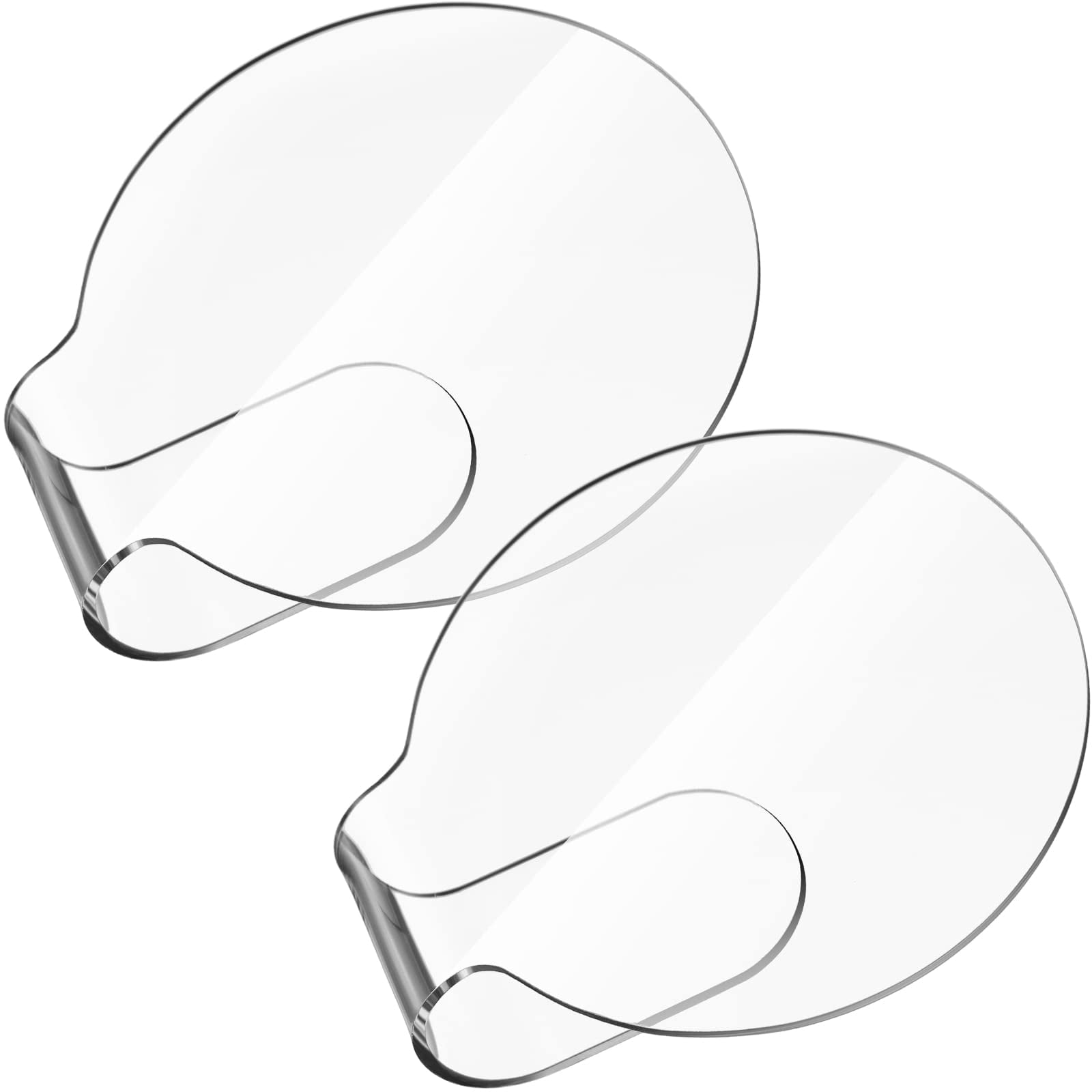 Makeup Mixing Palette 2 STF9 Pieces Handheld Makeup Mixing Tray Acrylic ...