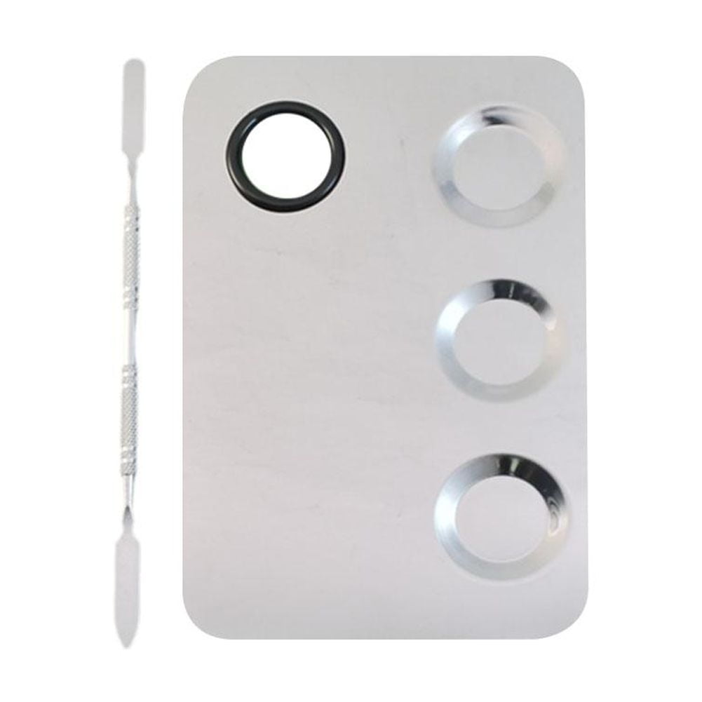 Makeup Mixing Palette Upgrad Stainless Steel Metal Mixing Tray with ...