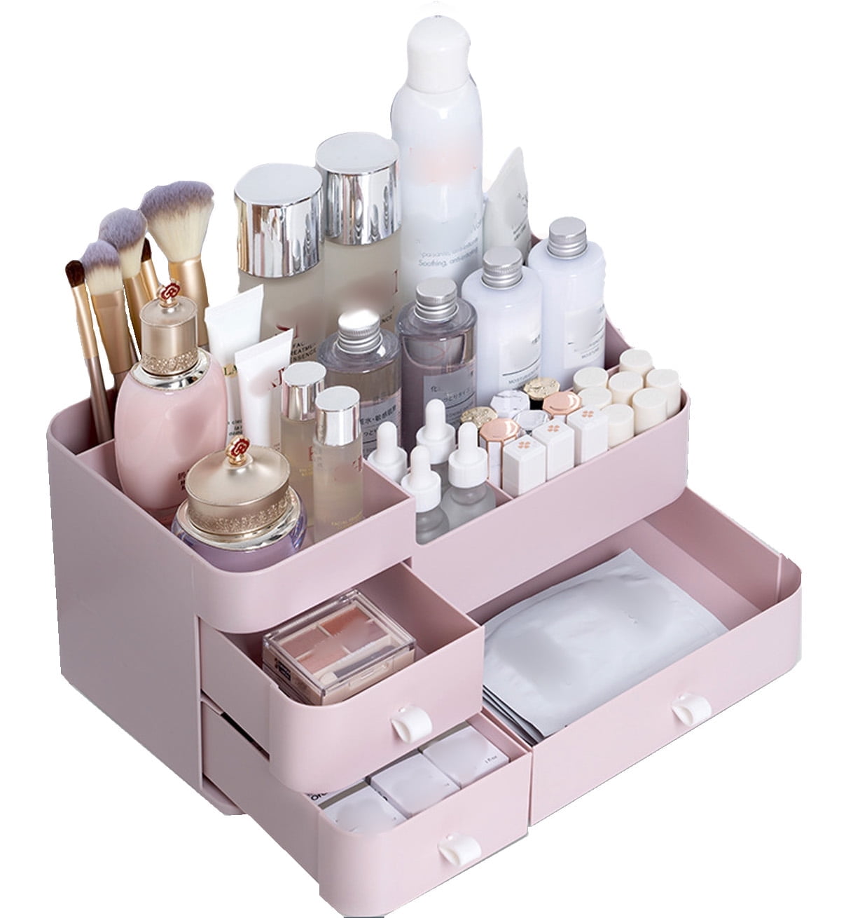 Makeup Organiser Storage Drawers, Skincare Cosmetic Organizer Large ...