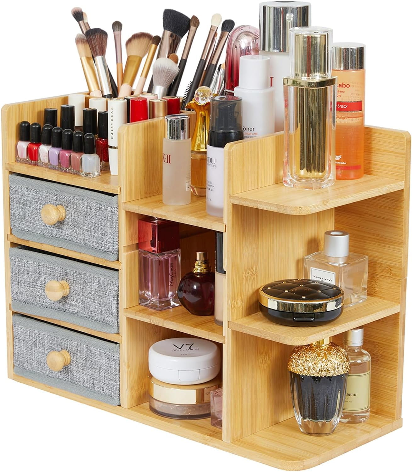 Makeup Organizer with 3 Drawer,x-Cosrack Cosmetic Countertop Storage ...