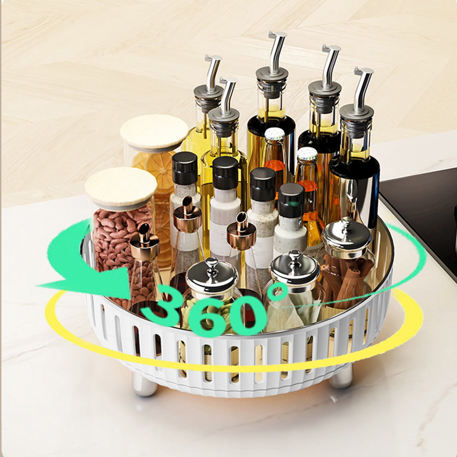 Makeup Organizer, 360 Degree Rotating Perfume Organizer, Large Capacity ...