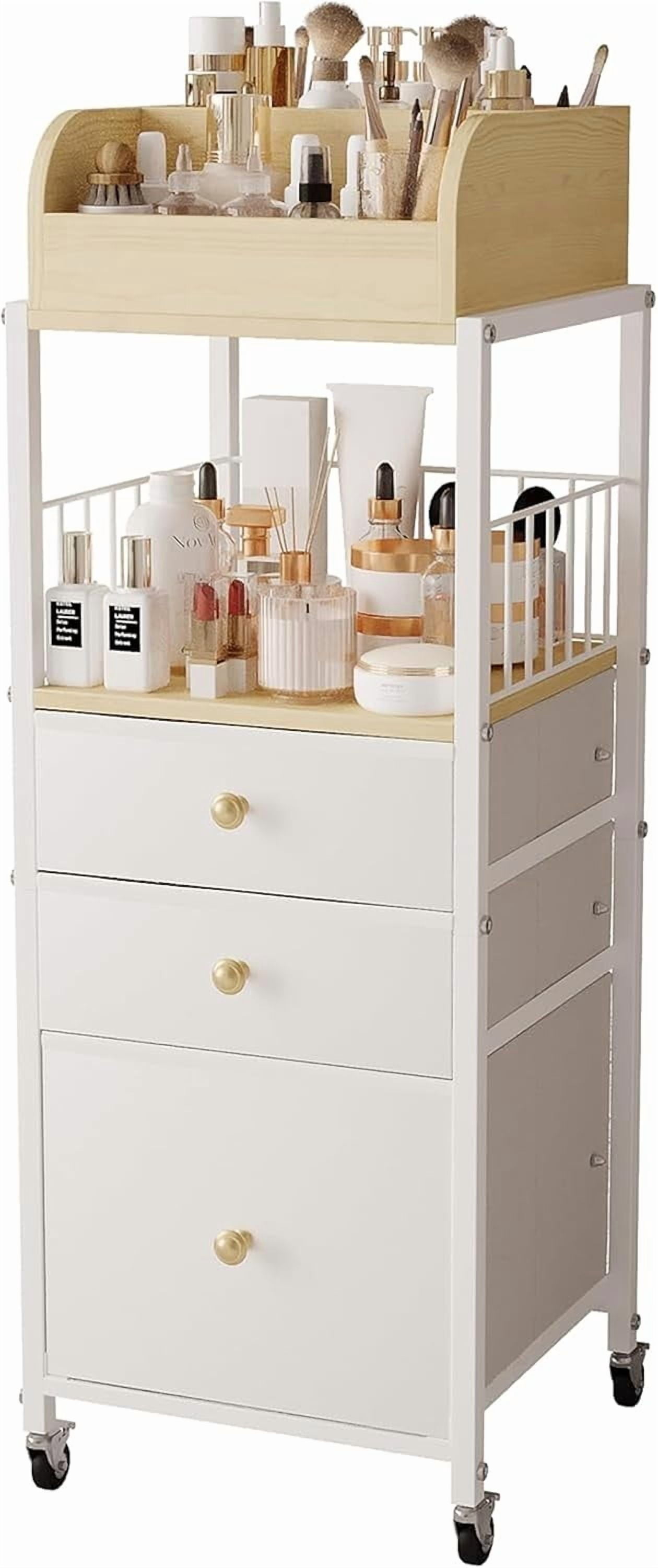 Makeup Organizer Cart with Drawers, Make up Organizers for Vanity ...