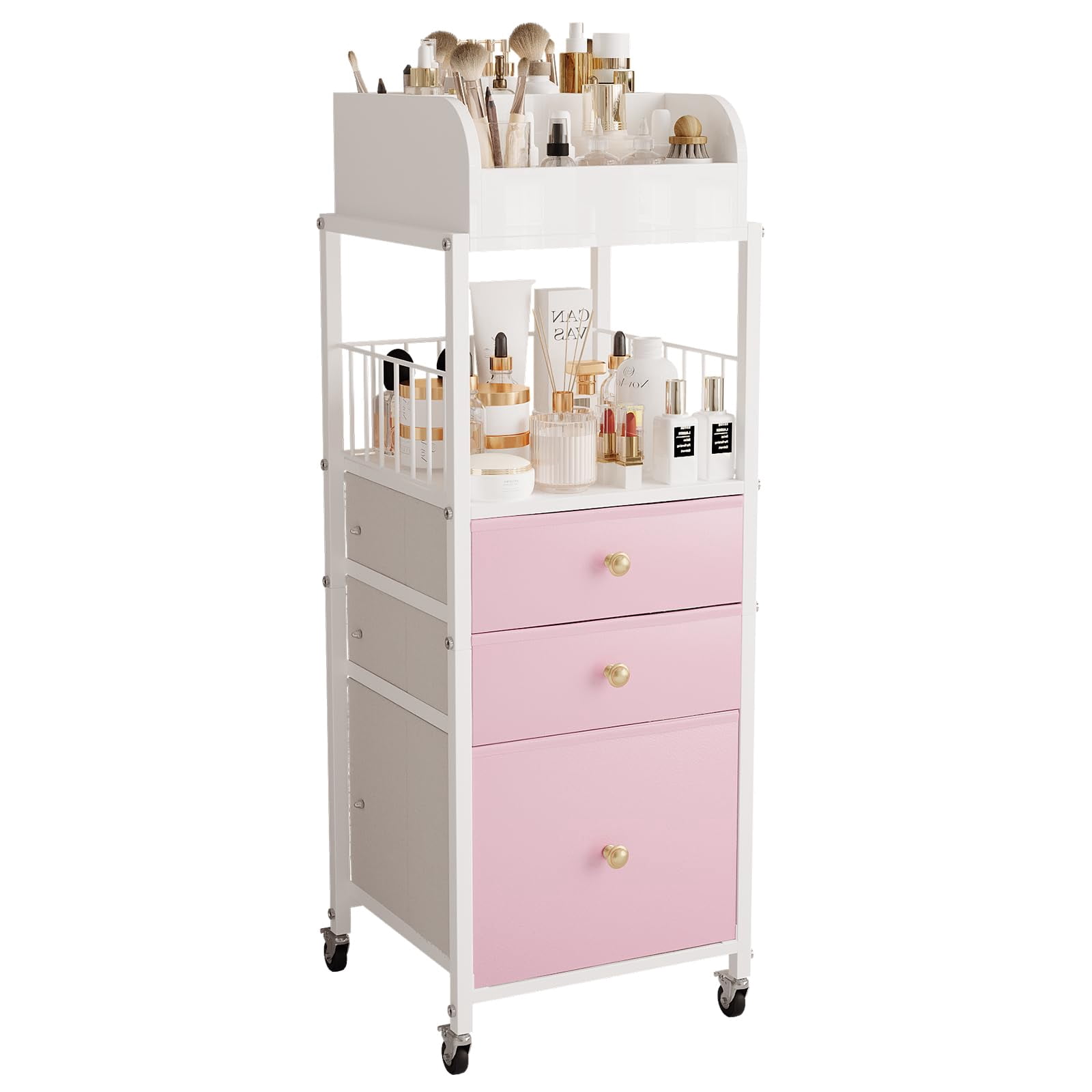 Makeup Organizer Cart with Drawers, Make up Organizers for Vanity ...