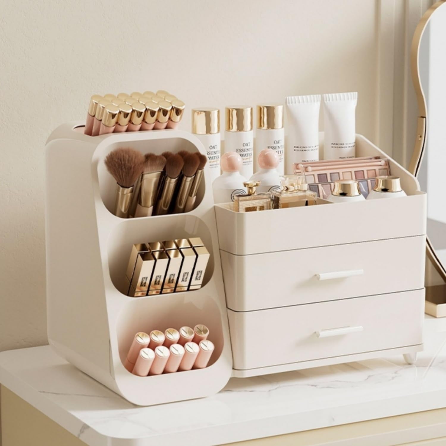 Makeup Organizer with Drawers,Large Capacity Countertop Organizer for ...