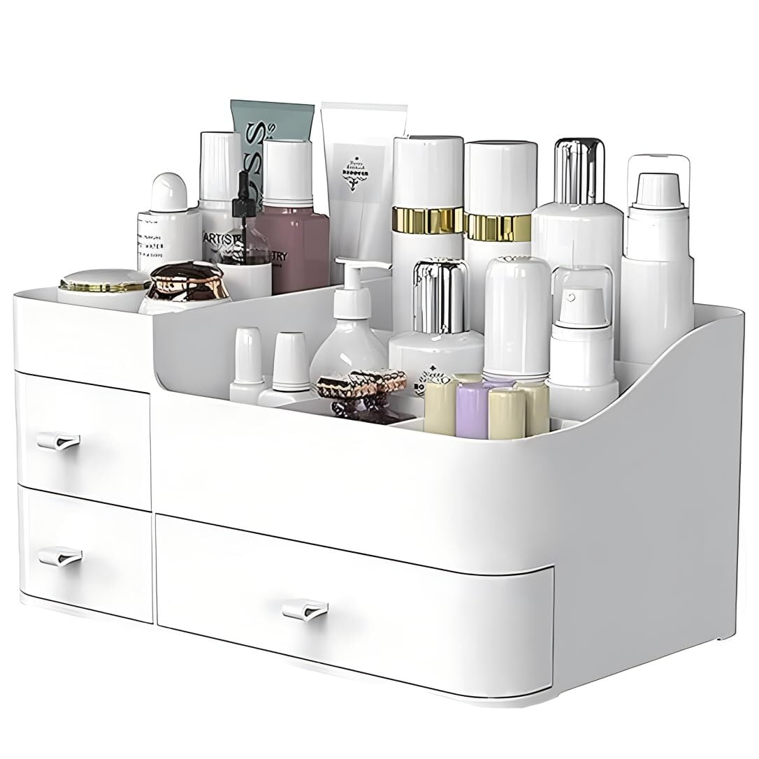 Makeup Organizer with Drawers, Large Capacity Countertop Organizer for ...