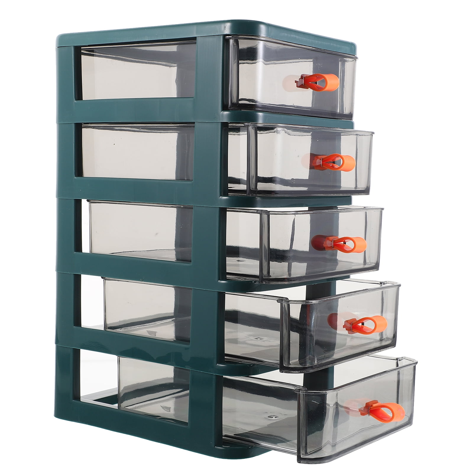 Makeup Organizer Plastic Drawer Transparent Desktop Storage Box Mini ...