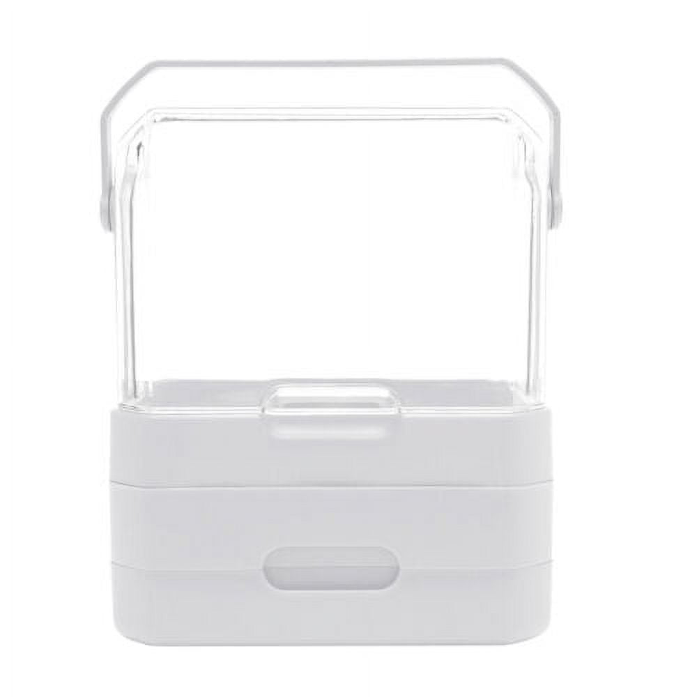 Makeup Organizer Storage Box Rectangular Skin Care Cosmetic Case W ...