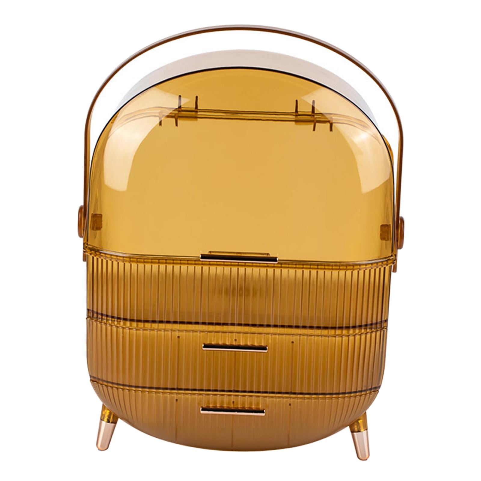 Makeup Organizer Translucent Dustproof Large Capacity Display Rack ...