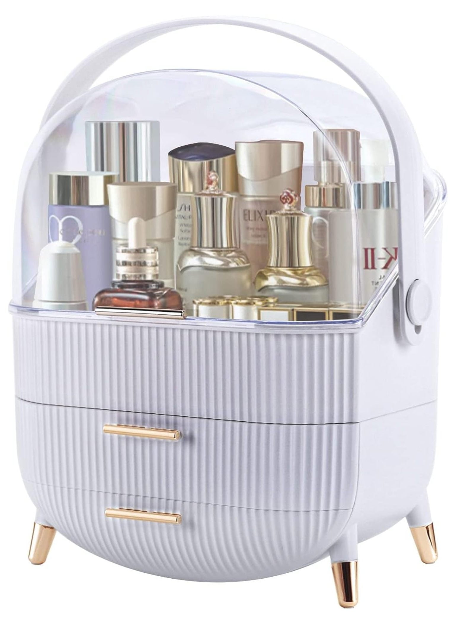 Makeup Organizer for Vanity, Make up Organizers and Storage, Cosmetics Skincare Organizers with ...