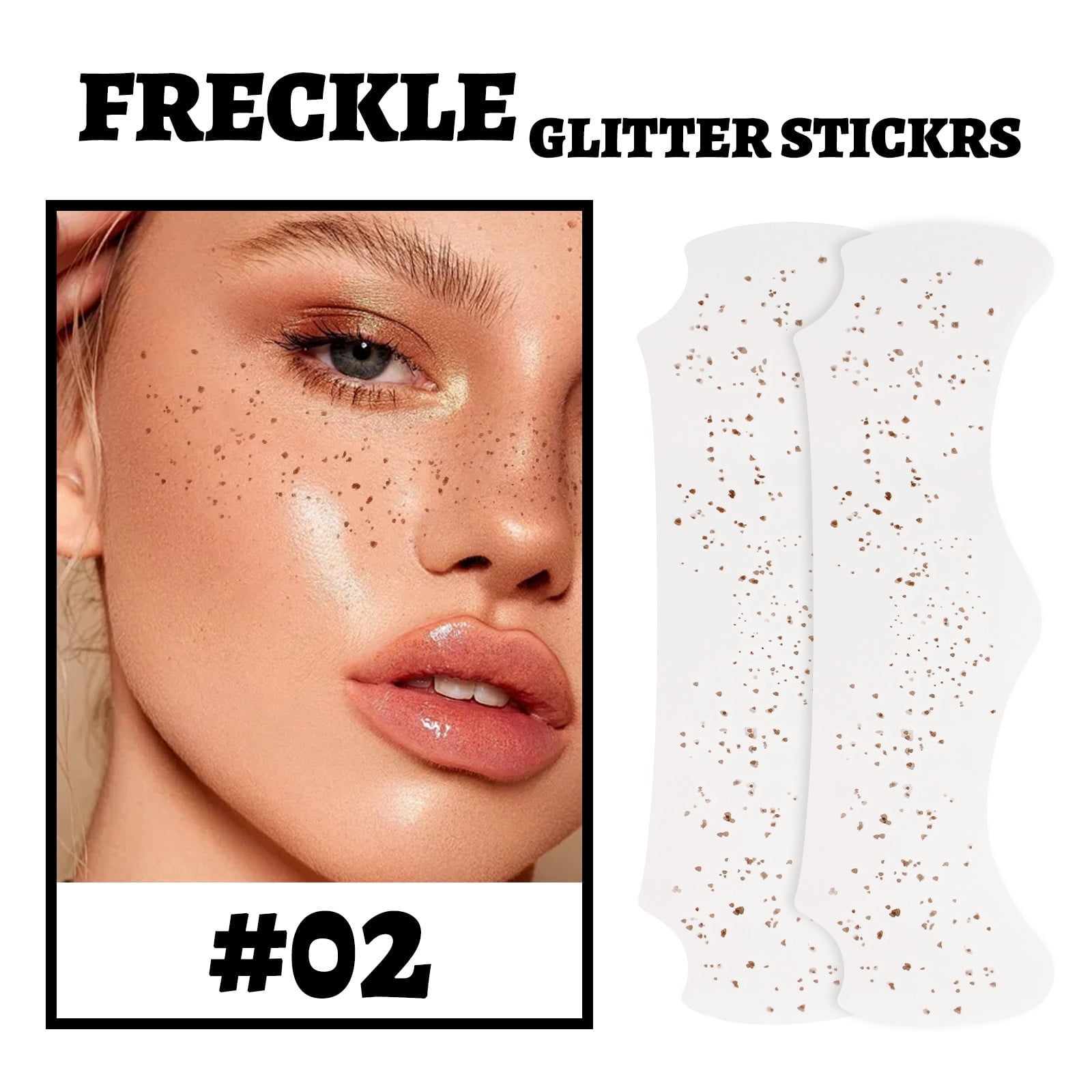 Makeup Patch - Freckle Stickers,Gold Glitter Freckles Face Tattoo ...