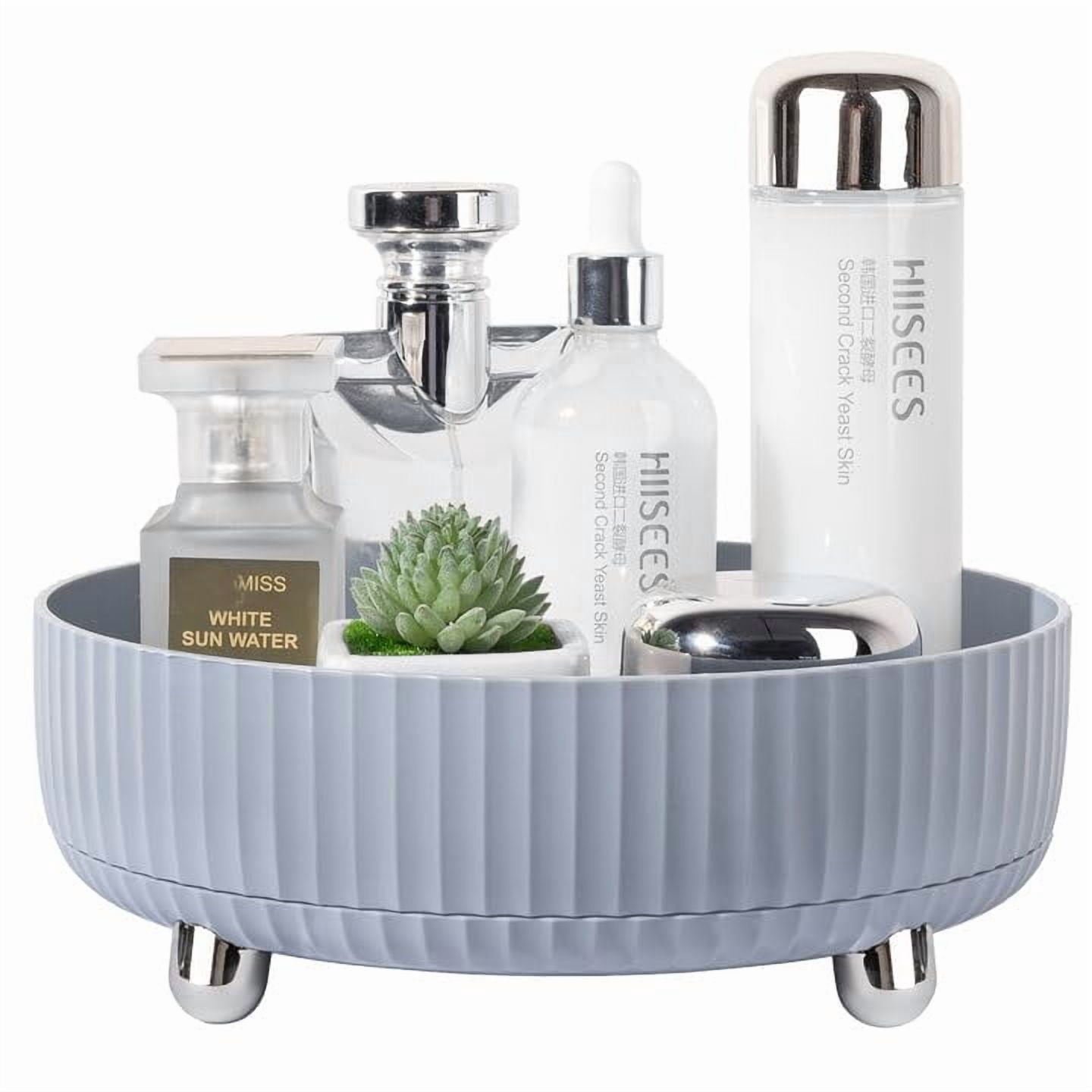 Makeup Perfume Organizer Tray 360 Degree Rotating Lazy Susan Skincare ...