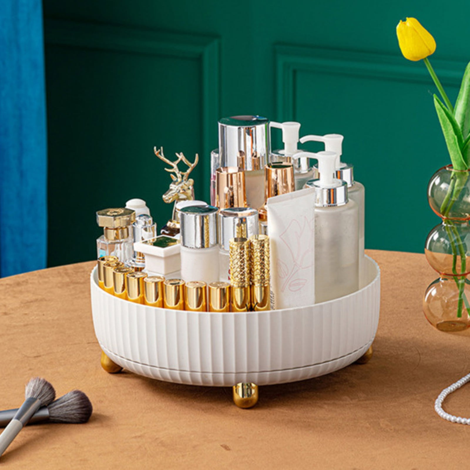 Makeup Perfume Organizer, Turntable Spice Rack Organisers for Kitchen ...