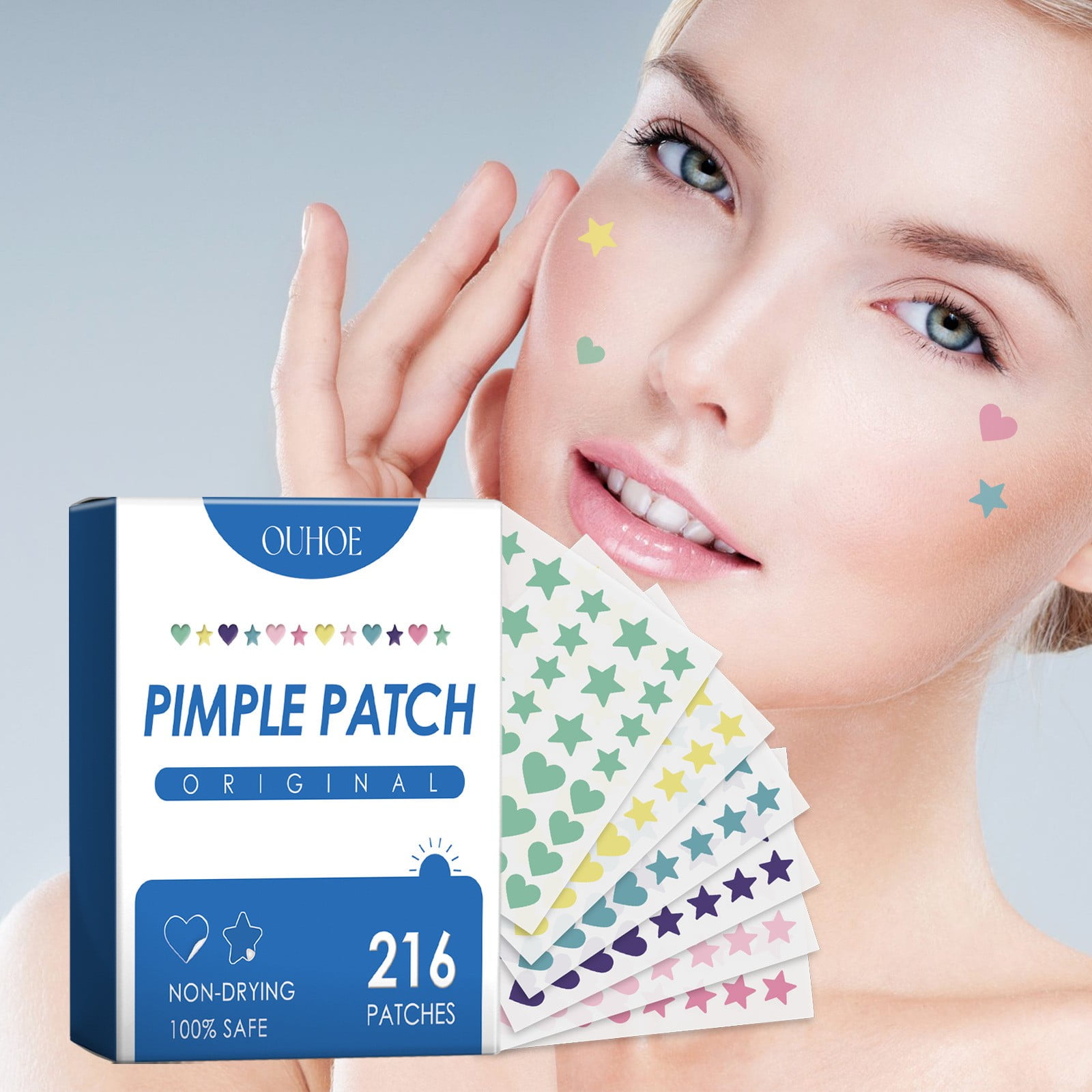 Makeup Pimple Patches For Face, 216 Pcs 6 Colors Acne Patches ...