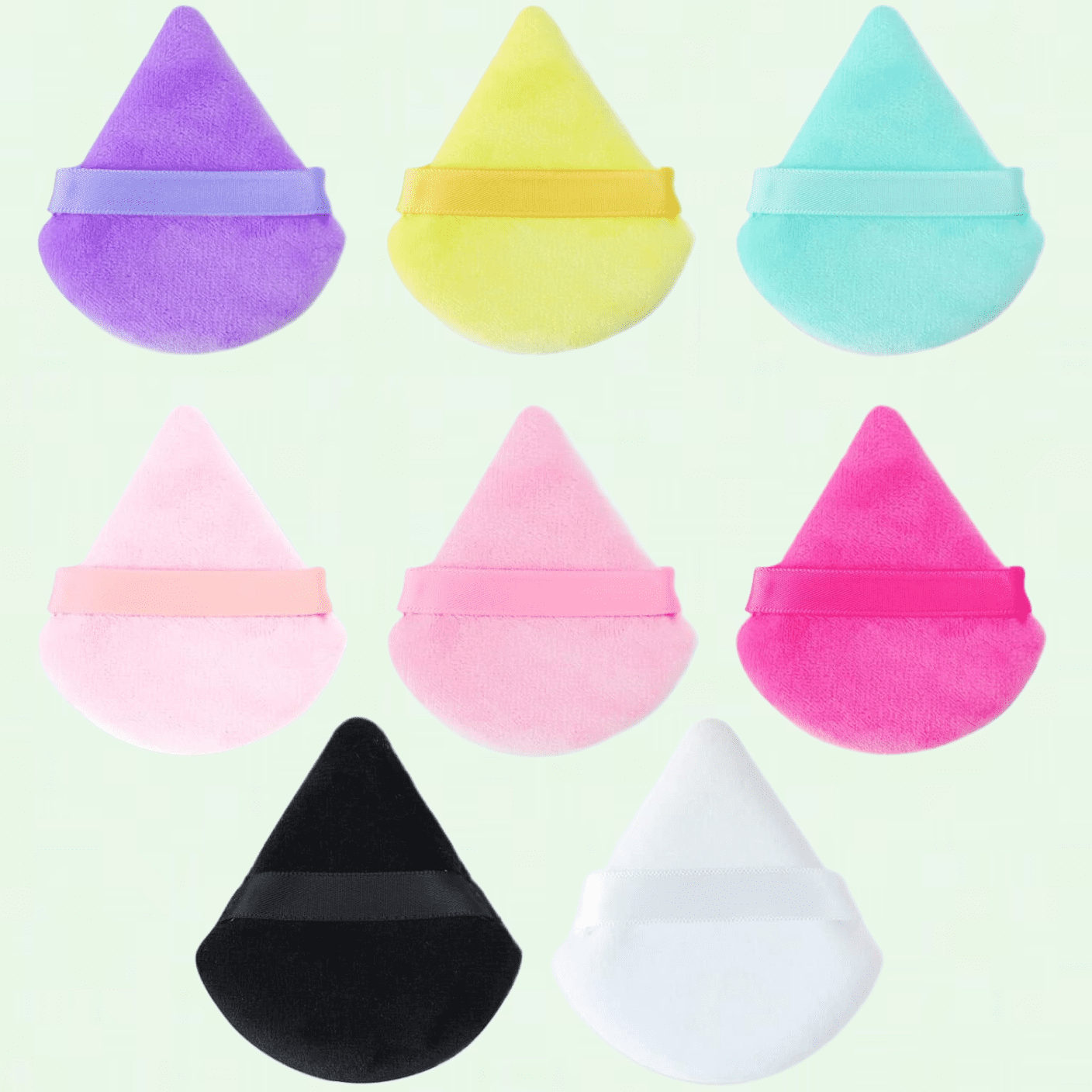 Makeup Powder Puff, 8Pcs Soft Colorful Puffs for Foundation Loose ...