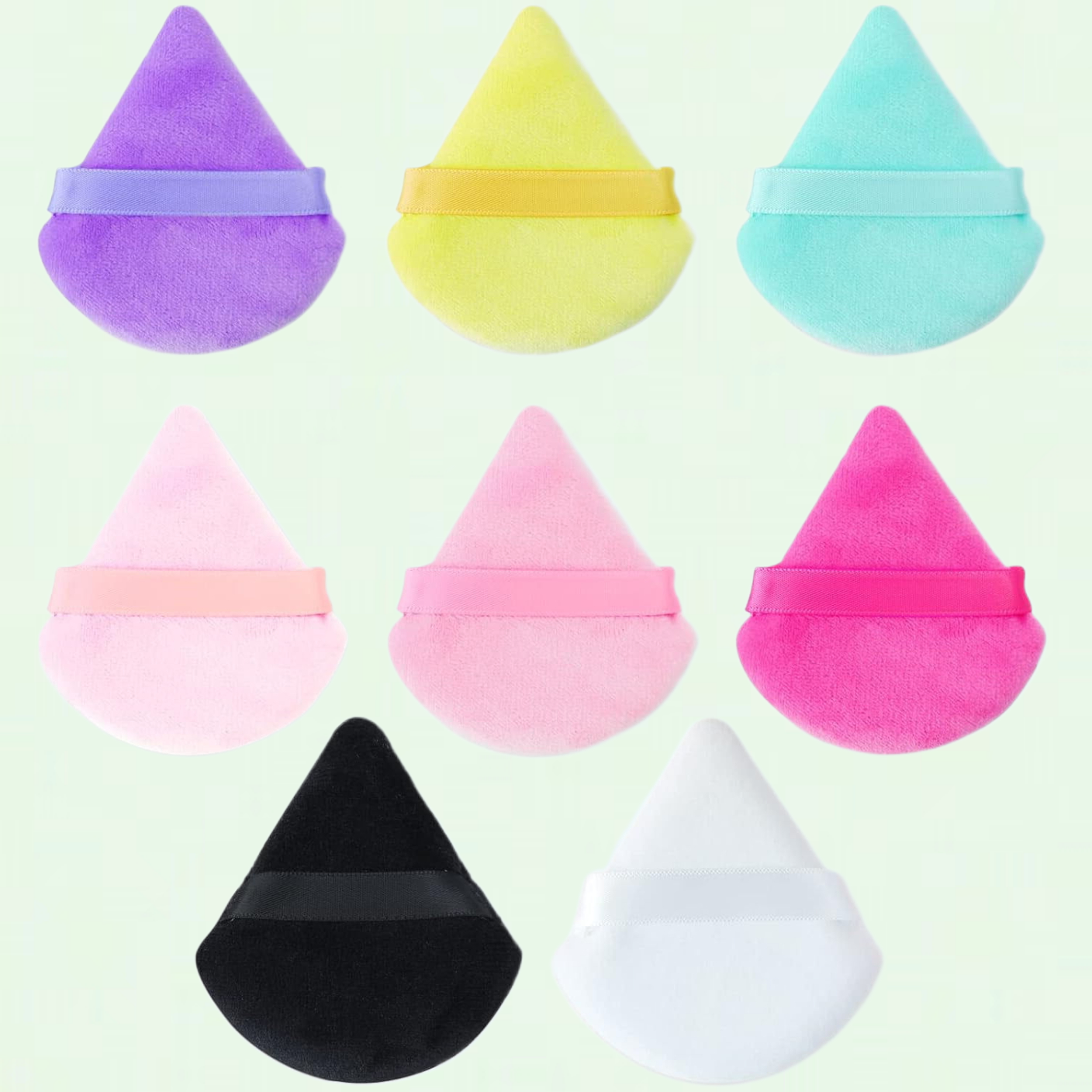Makeup Powder Puff, 8Pcs Soft Colorful Puffs for Foundation Loose ...