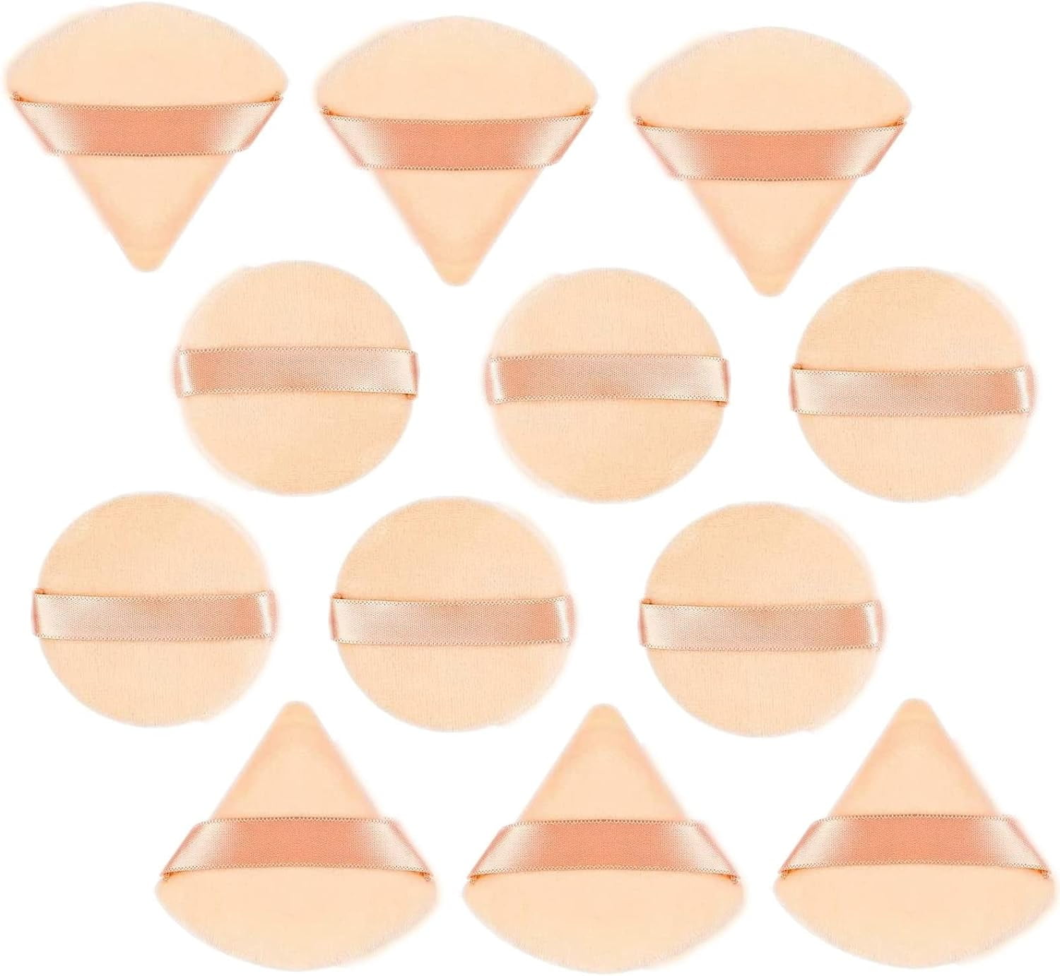 Makeup Powder Puffs, 12pcs Face Powder Puff Face Triangle Makeup Puffs ...