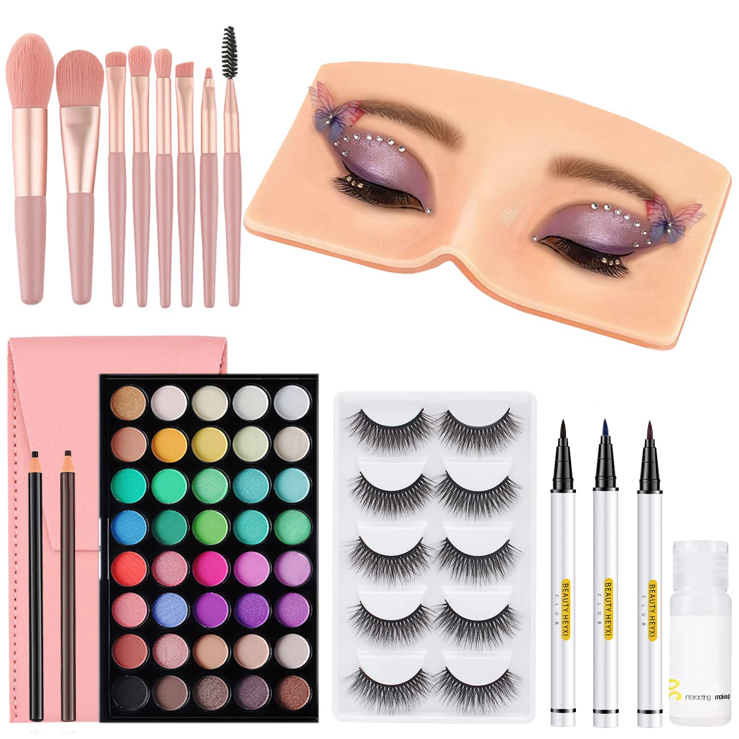 Makeup Practice Board, 3D Reusable Makeup Mannequin Eyeshadow Mannequin ...