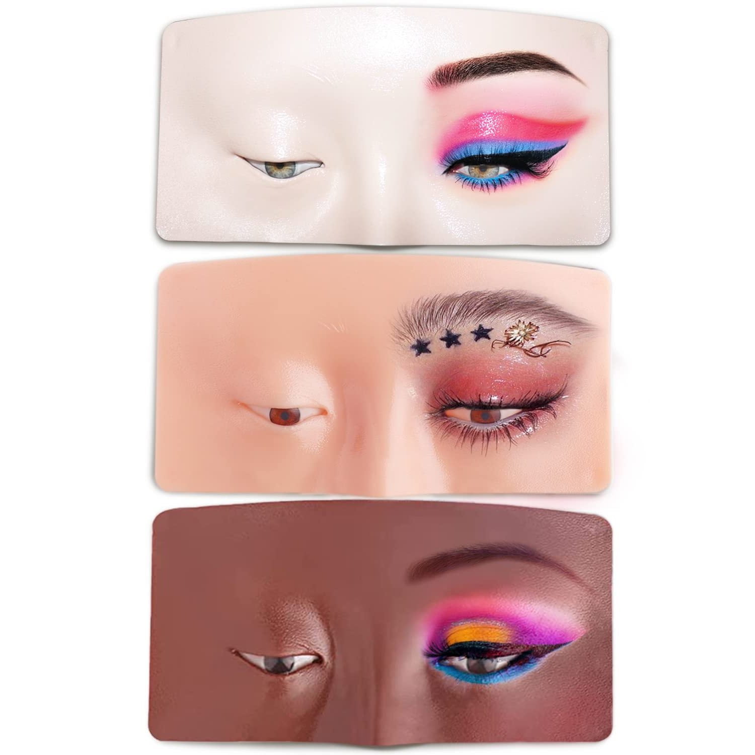 Makeup Practice Face, LZHF 3 Pcs Makeup Practice Board Makeup Mannequin ...