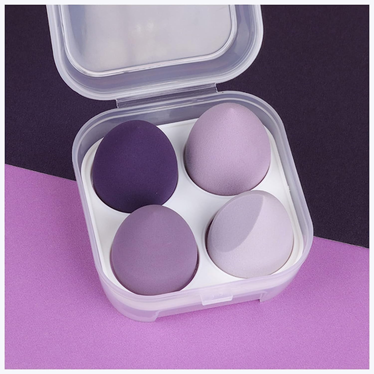 Makeup Puff 8pcs Sponge for Makeup Set Macarone Gradient Water Drop ...