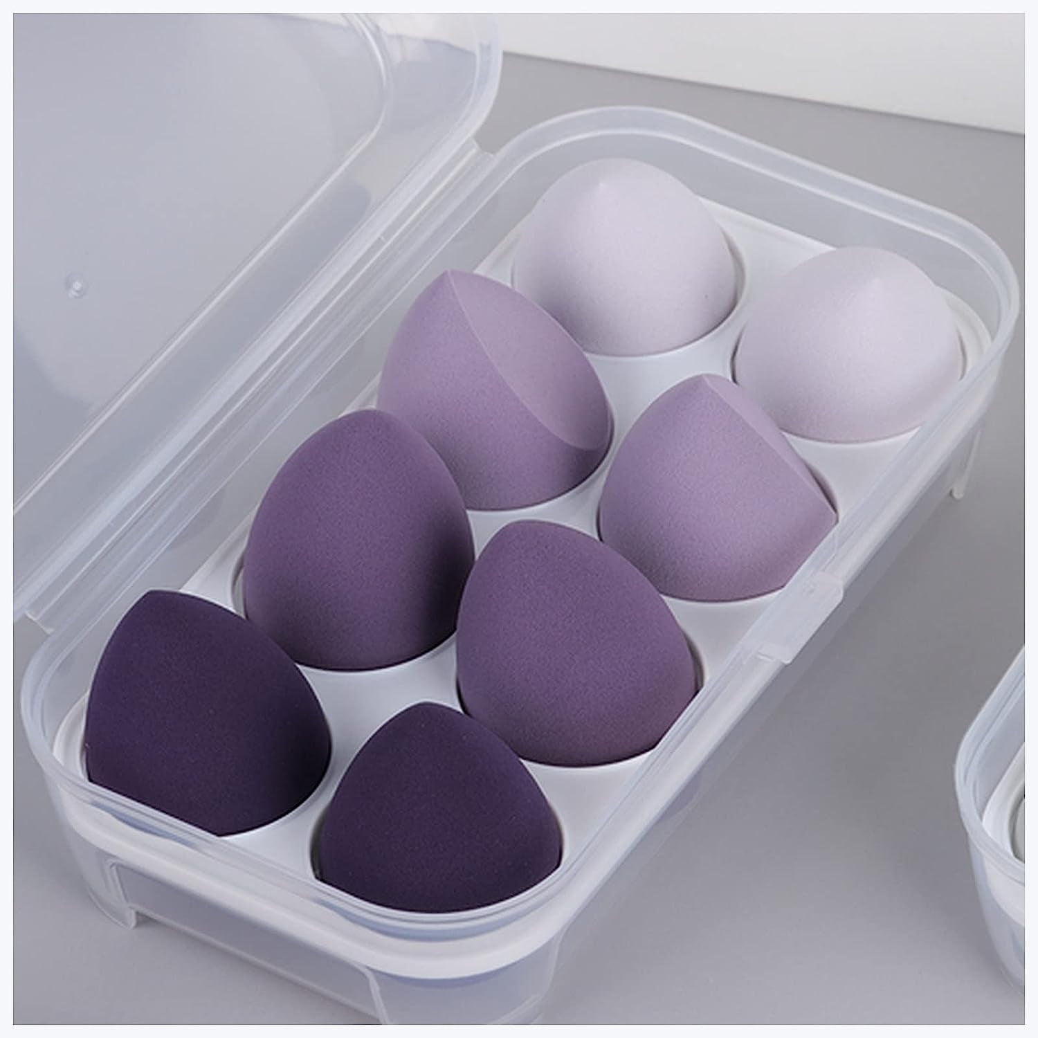 Makeup Puff 8pcs Sponge for Makeup Set Macarone Gradient Water Drop ...