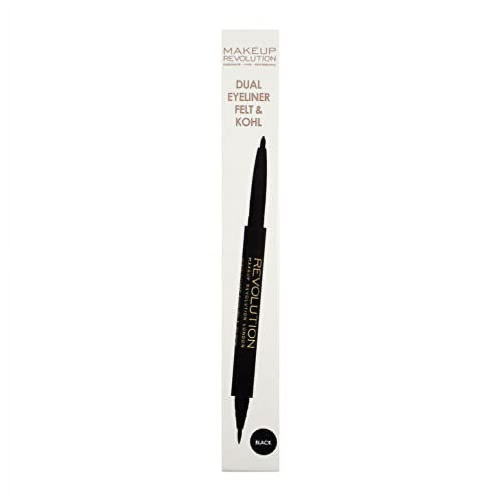 Makeup Revolution Awesome Eyeliner Felt & Kohl, Dual Ended Eyeliner Pen ...