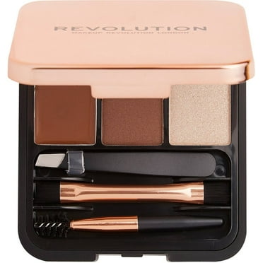 Revlon ColorStay Brow Kit, Soft Brown, Eyebrow Powder Cosmetics Filler ...