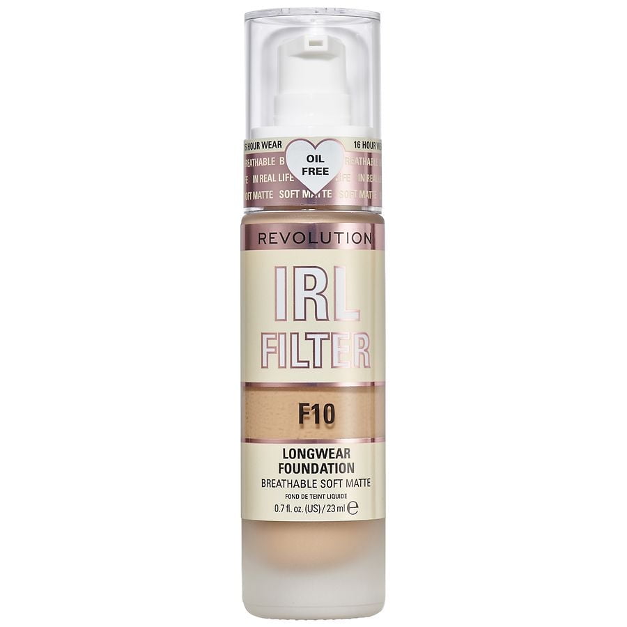 Makeup Revolution IRL Filter Longwear Foundation, F10 0.7 fl oz Pack of ...