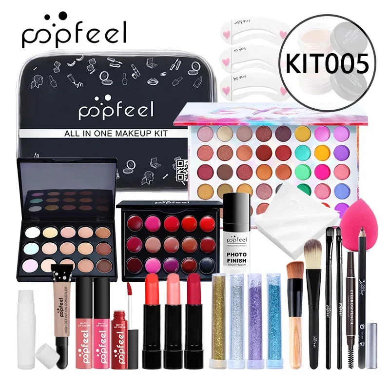 Makeup Set Box Full Kit Glitter Eyeshadow Powder Blush Foundation ...