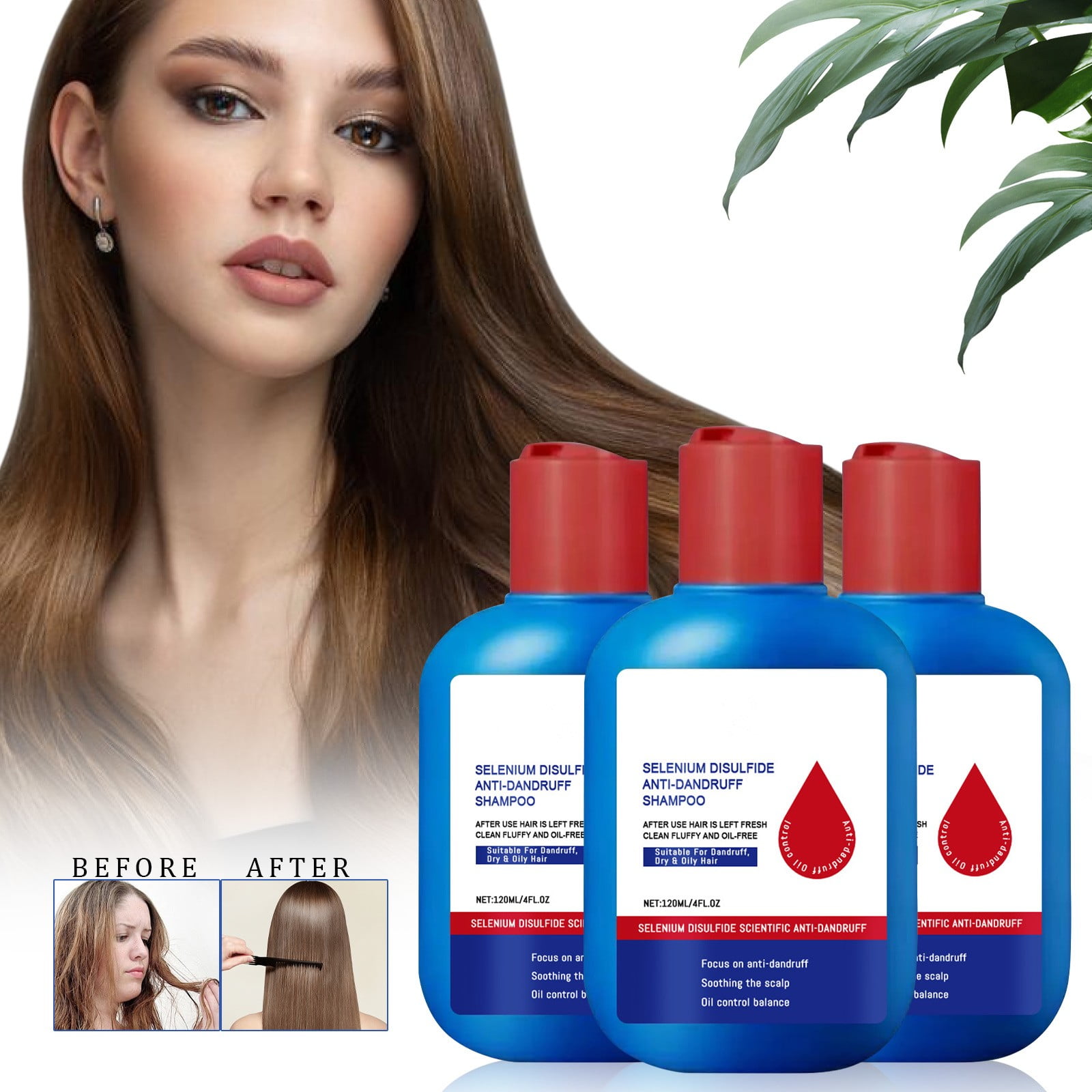 Makeup Shampoo, Selenium Sulfide Shampoo, Oil Control Shampoo Reduces ...