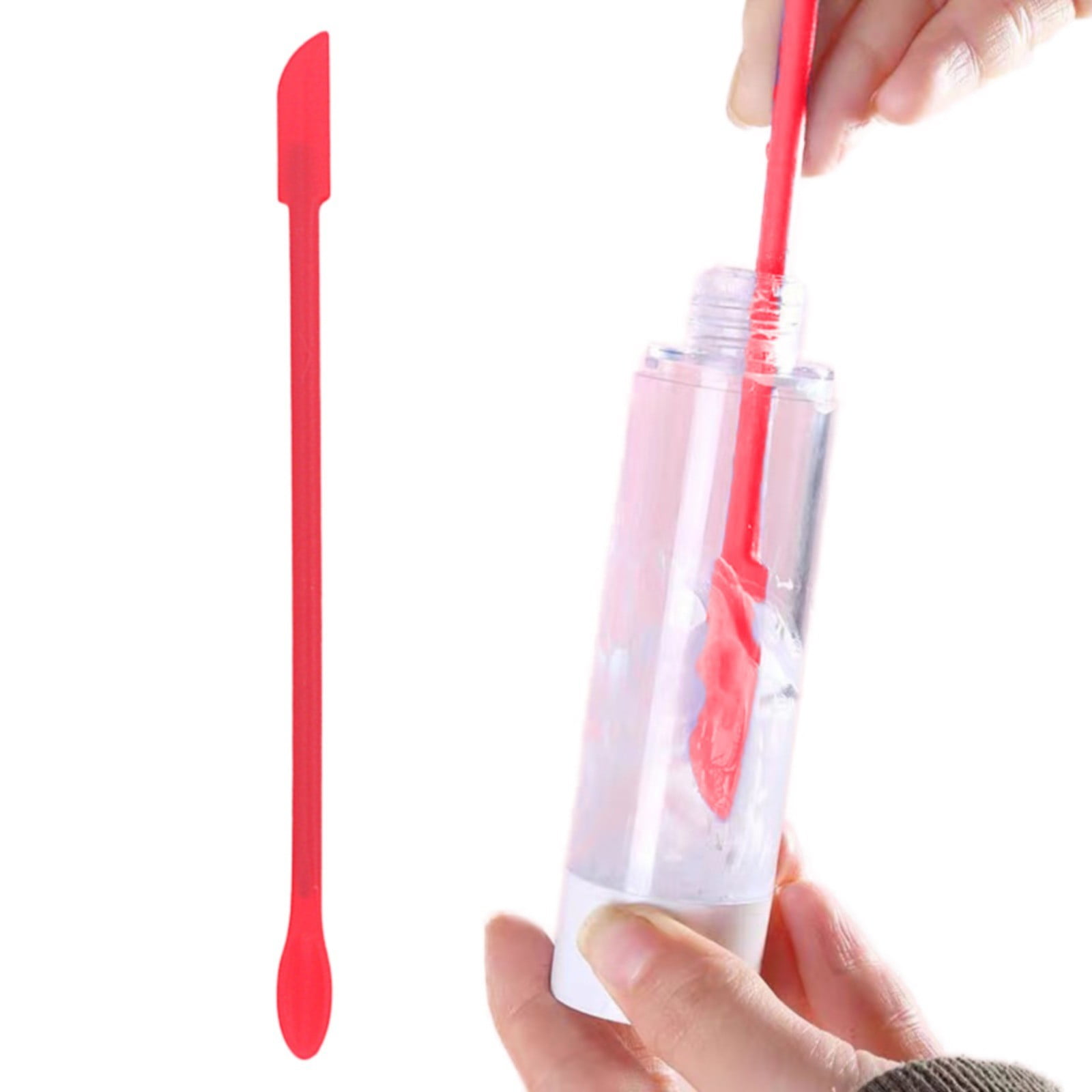 Makeup Spatula, Silicone Mini Spatulas for Cosmetics - Jar Scraper ...