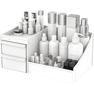 Thinkspace Beauty Storage Organizer with LED Mirror, Black - Walmart.com