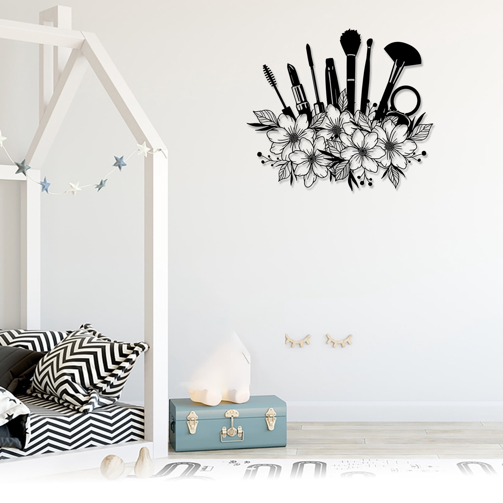 Makeup Tools Metal Sign Home Decor Makeup Salon Metal Wall Art ...