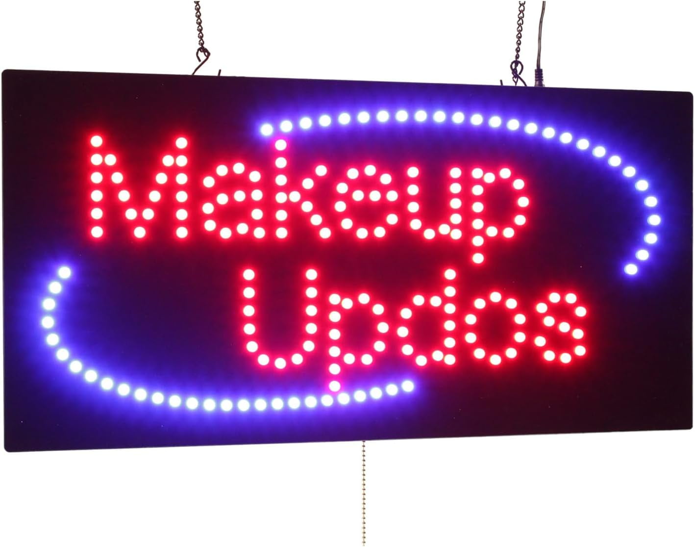 Makeup Updos Sign, 24"x12", 60x30cm, TOPKING, Signage, LED, Bright ...