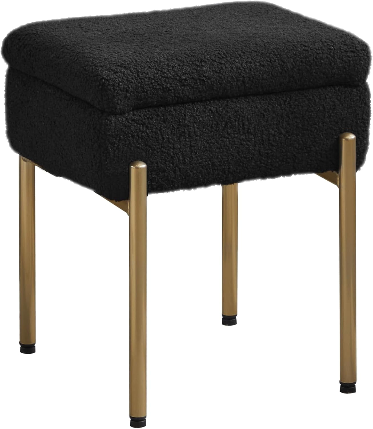 Makeup Vanity Chair, Small Ottoman Stool with Storage, Vanity Stool ...