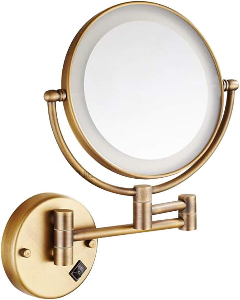 Makeup Vanity Mirror with Lights,Two-Sided Wall Mounted Beauty Mirror ...