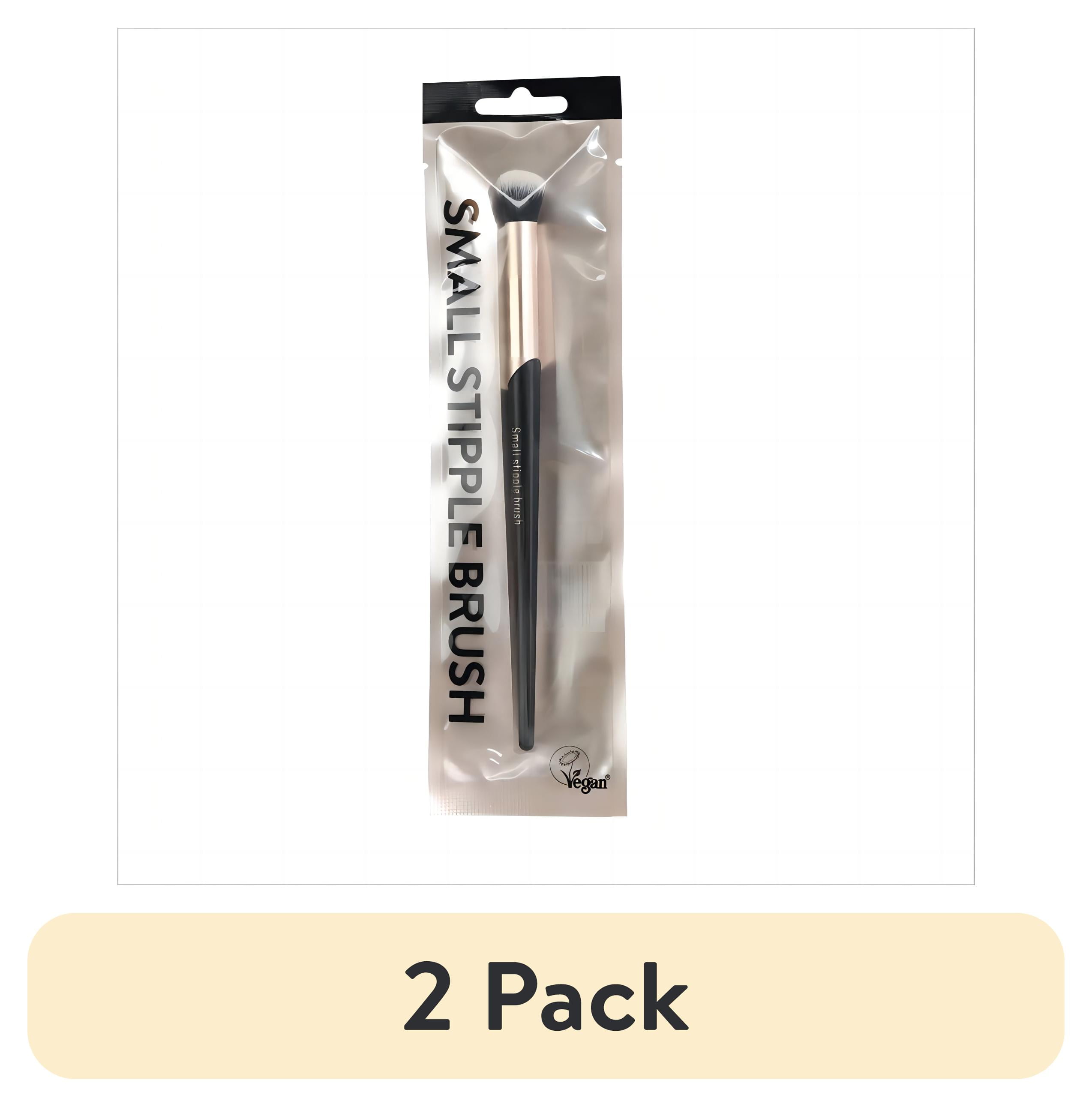 (2 pack) Makeup and Cosmetic Small Stipple Brush, Black, 1 Count ...