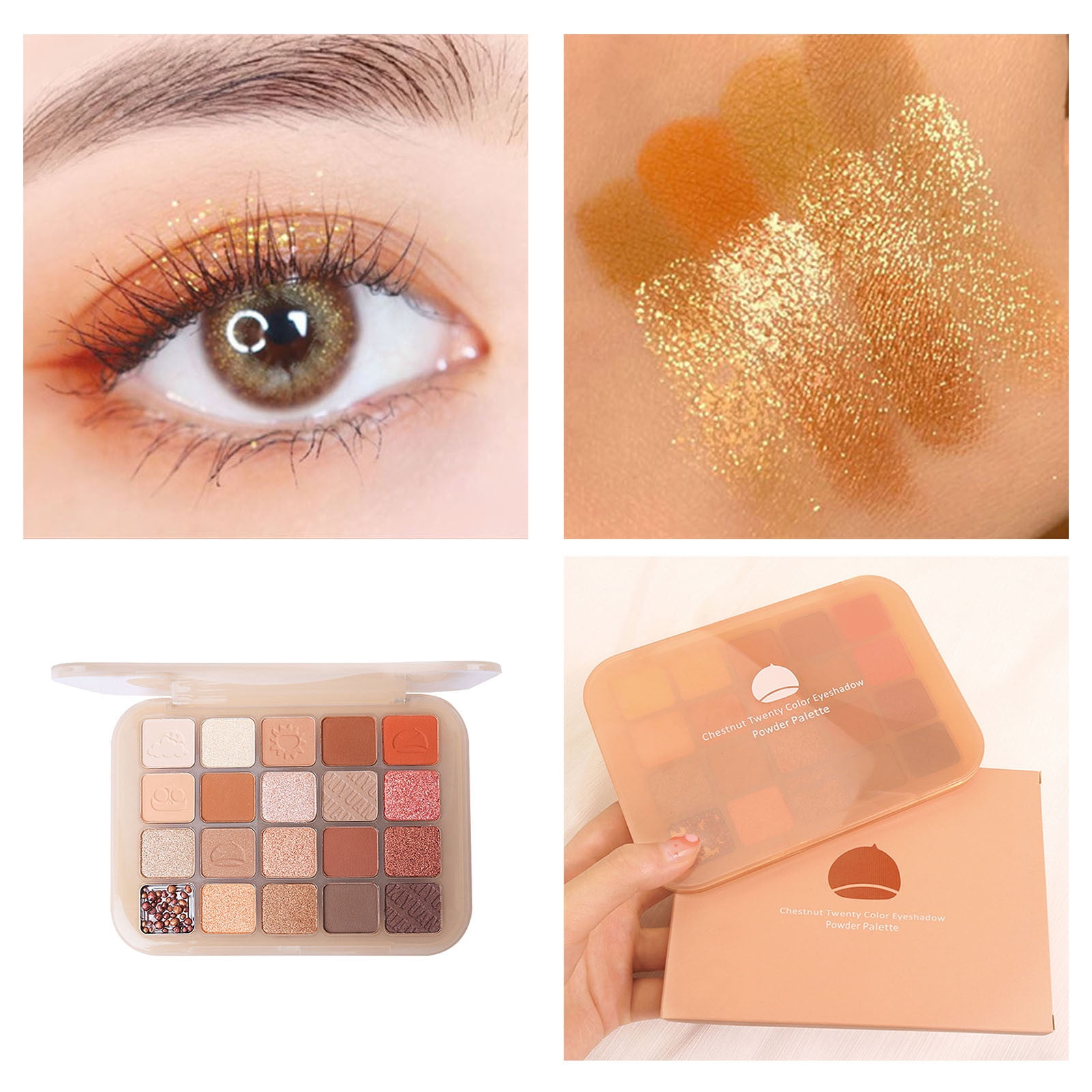 Makeup of Blekii 20 Color Eye Shadow Finish Smooth Application Suitable ...