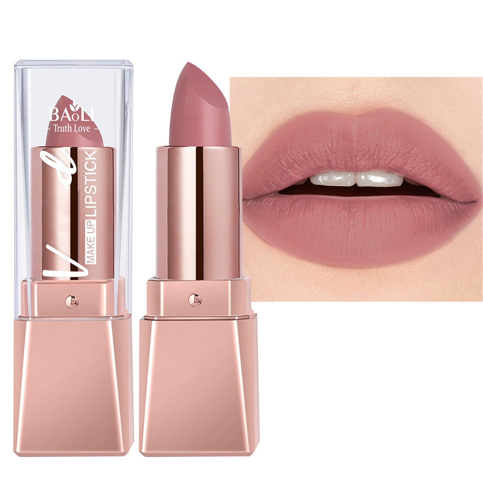 Makeup of Blekii Lipstick Velvet Rich Lipstick Brick Red Lipstick ...