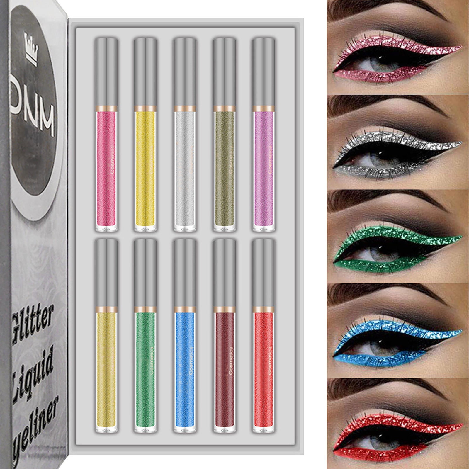 Makeup of Blekii Powder Eyeliner 25Ml 10 Dazzling Gold Color Pen Color ...