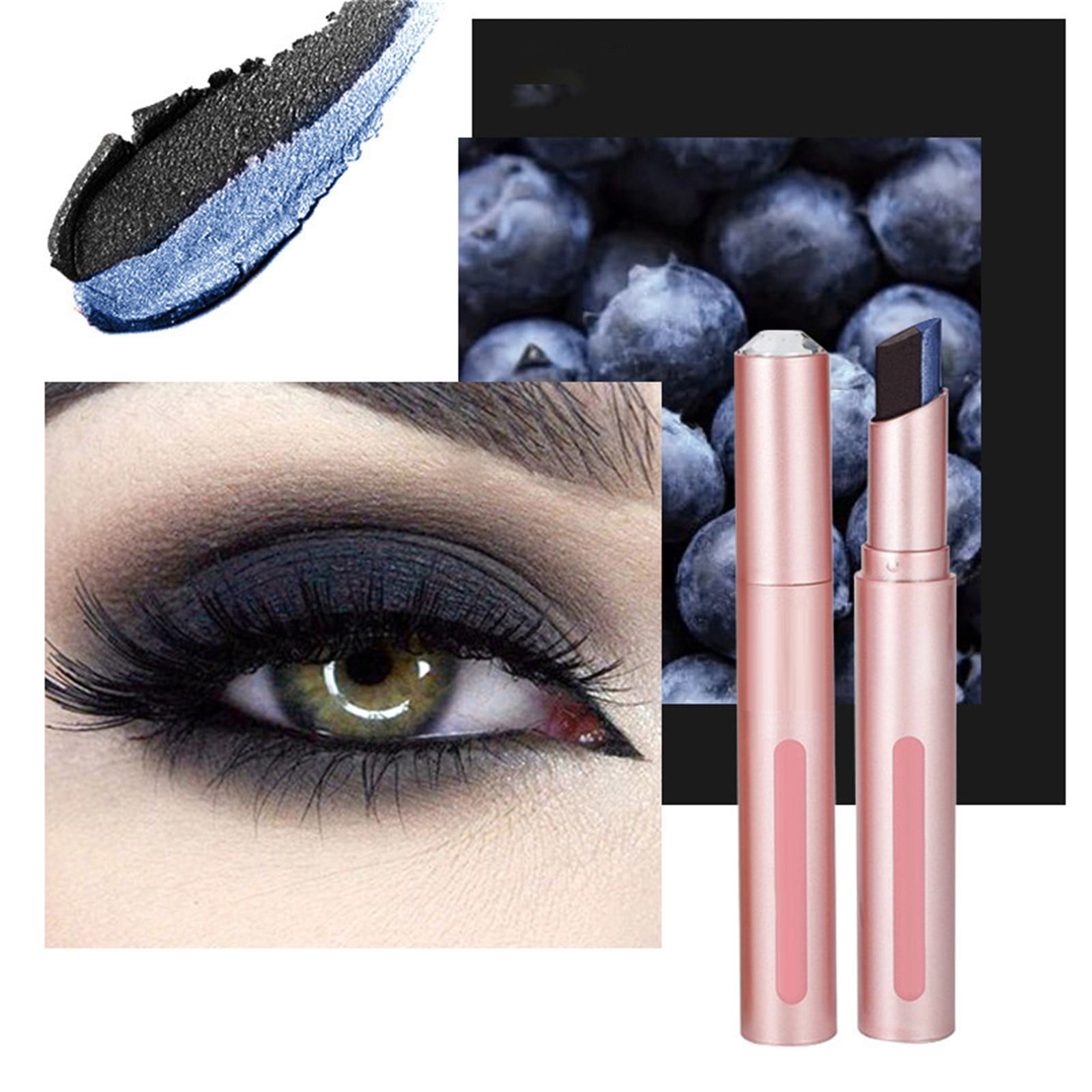 Makeup of Blekii Two Tone Eyeshadow Stick Lazy Eyeshadow Hand No and ...