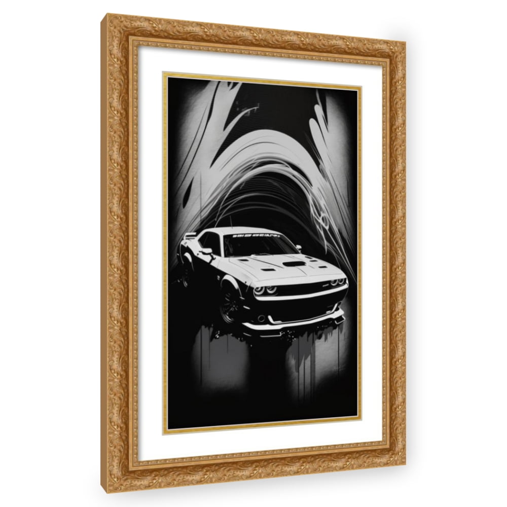 Maki 10x14 Gold Ornate Wood Framed With Double Matting Wall Art Titled ...