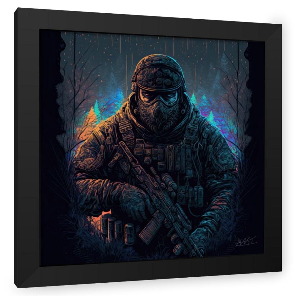 Maki 15x15 Black Modern Wood Framed Wall Art Titled - The Mission Iii ...