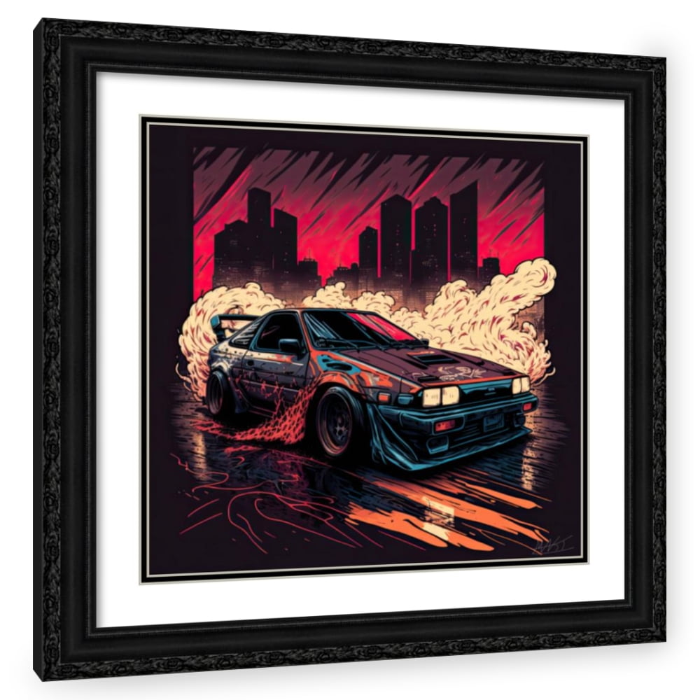 Maki 15x15 Black Ornate Wood Framed With Double Matting Wall Art Titled ...