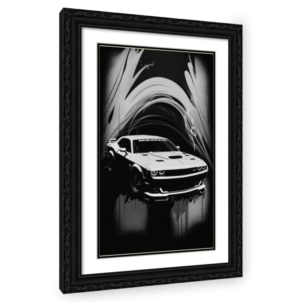 Maki 20x32 Black Ornate Wood Framed With Double Matting Wall Art Titled ...