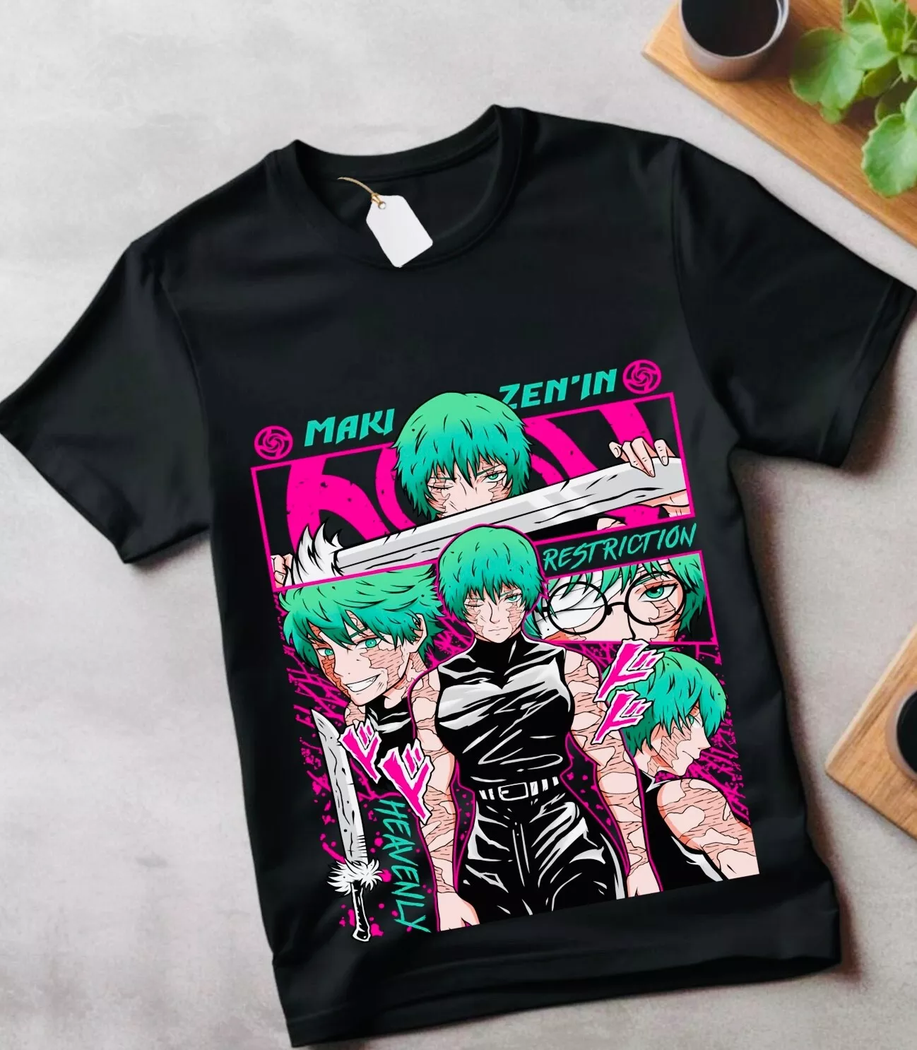 Maki Zenin T-shirt Jujutsu Kaisen Horror Girl Anime Manga Kawaii Gift ...