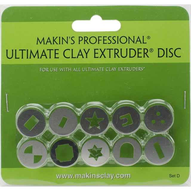 Makin's Professional Ultimate Clay Extruder Discs 10/Pkg-Set D ...