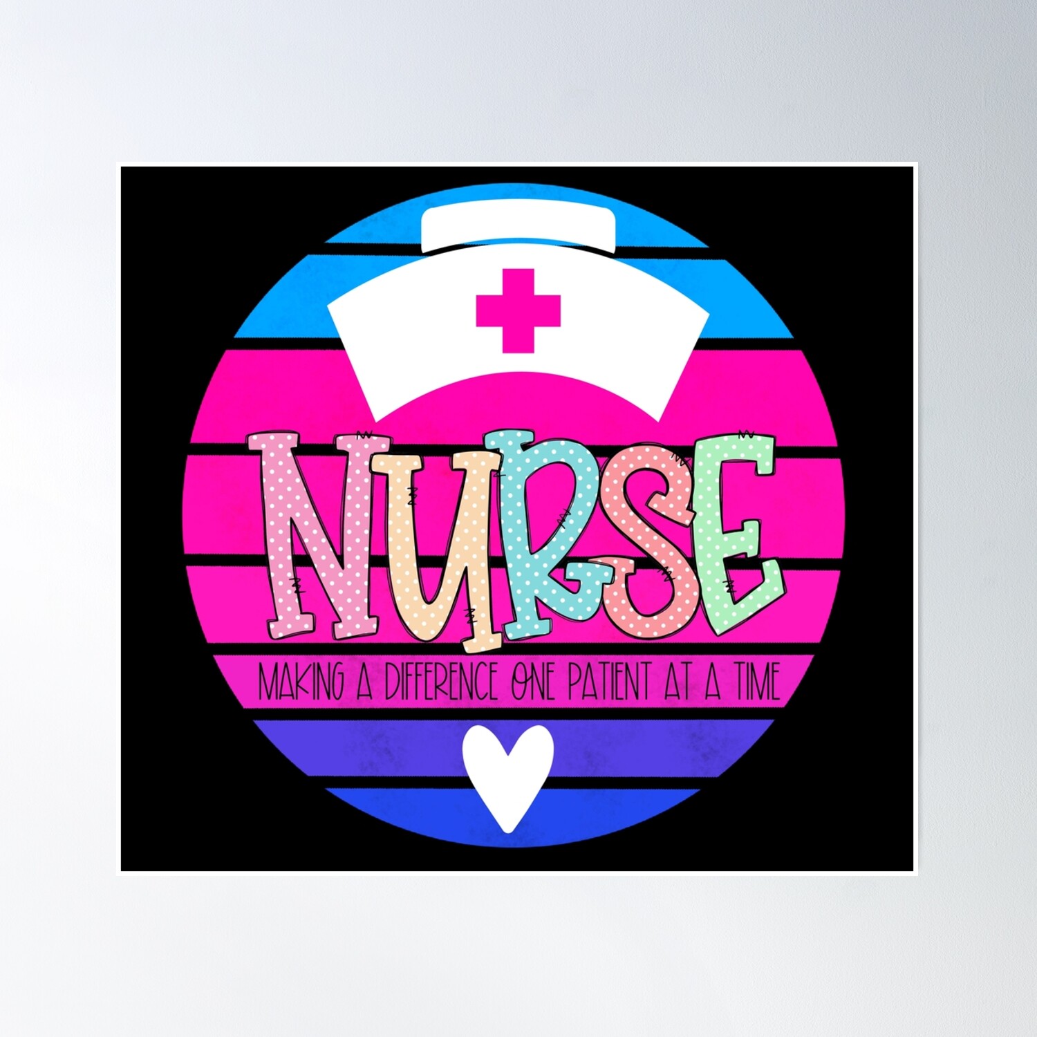 Making A Difference One Patient At A Time Cute Rn Funny Nursing Nurse ...